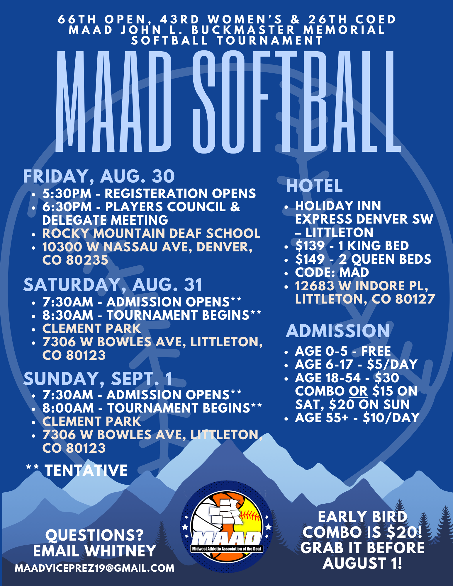 Tournaments Information - MAAD